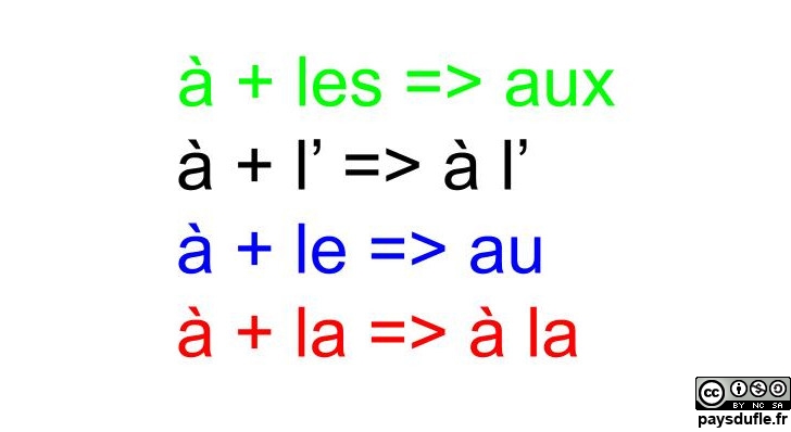 Articles contractés avec la préposition à - Maladies